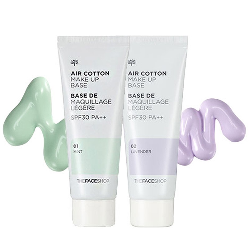35g The Face Shop Air Cotton Make Up Base SPF30 PA +++ คอนซีลเลอร์ครีม ...