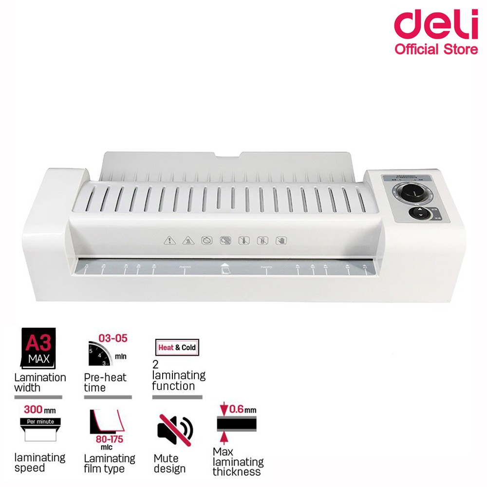 Deli 3892 Laminator A3 เครื่องเคลือบบัตรและเอกสาร ขนาด A3 สินค้ารับ ...