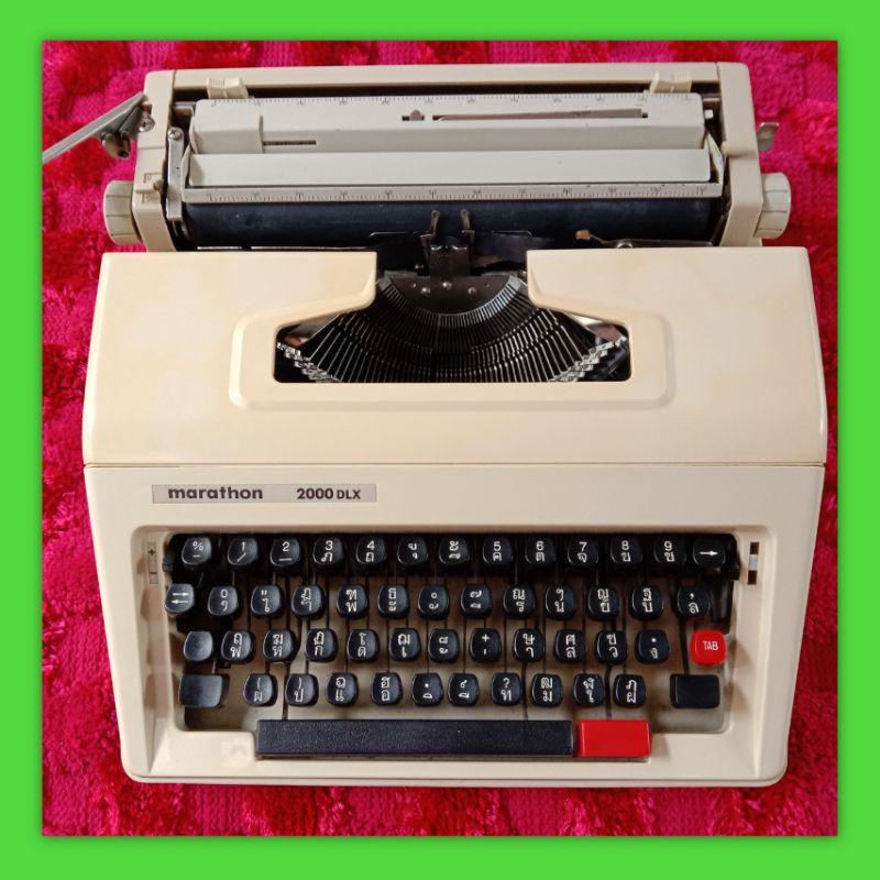 เครื่องพิมพ์ดีดภาษาไทย รุ่นmarathon 2000 DLX สภาพนางฟ้า ใช้ได้ทุกแป้น ...