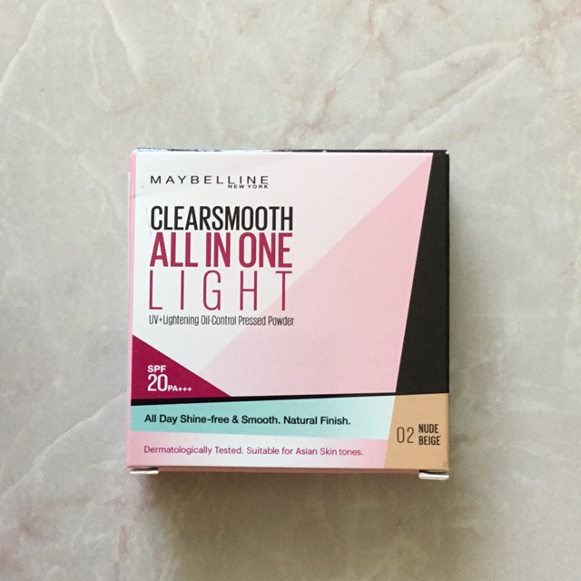 MAYBELLINE NEW YORK CLEAR SMOOTH PRESSED POWDER SPF20 PA+++ 9 g ...