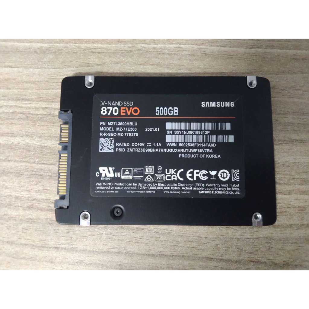 Samsung 500GB 870 EVO SATA3 2.5 SSD - legendthailand - ThaiPick