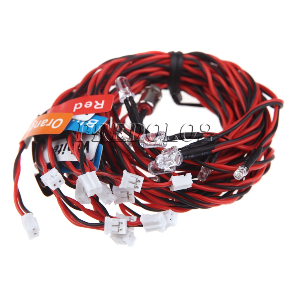 [PREDOLO2] 12 LED 4 Colors Lighting Kit for RC Cars Trucks 1/10th Scale ...