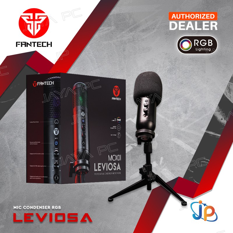 Fantech MCX01 Leviosa RGB ไมโครโฟนเล่นเกม - ไมค์ USB สําหรับ Streamers ...