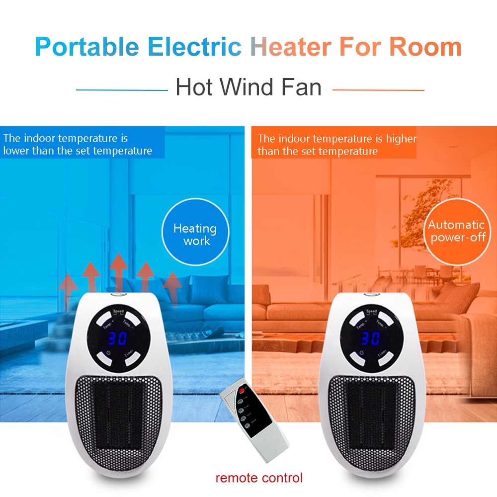 Portable Mini Heater For Home Temperature Setting Fan Heater Quite Hot ...