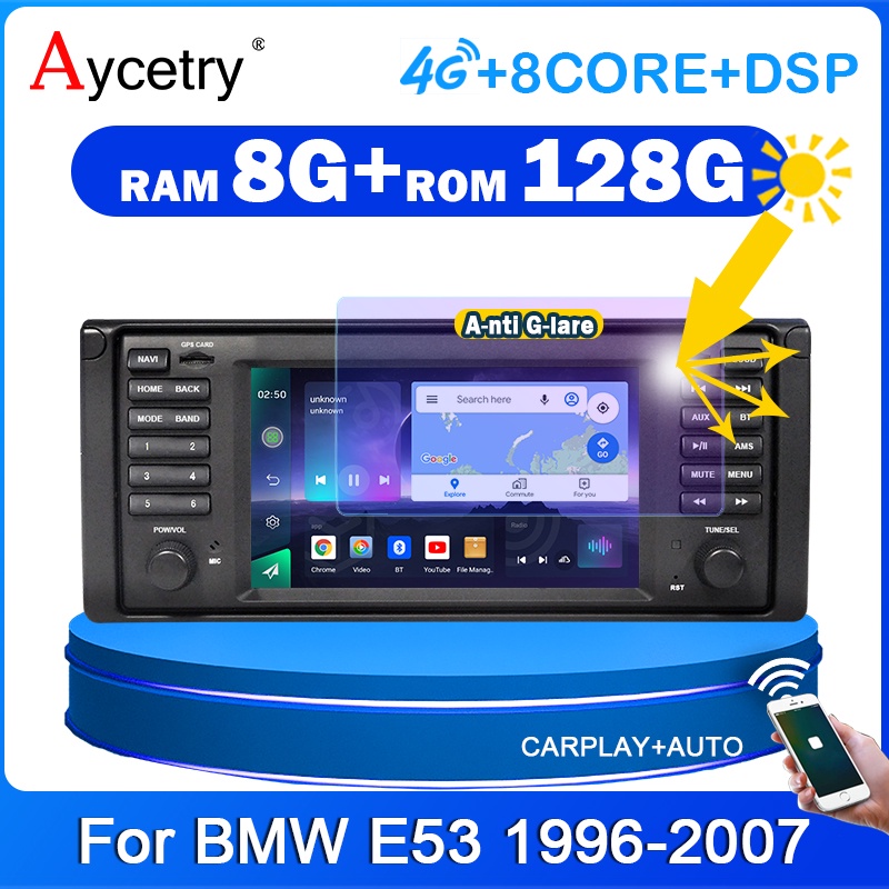 2 Din Android Car Radio screen dvd GPS autoradio For BMW E53 X5 5 ...