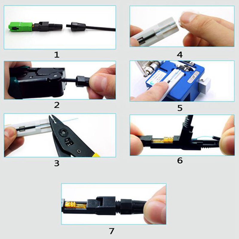 อะแดปเตอร์เชื่อมต่อไฟเบอร์ออปติก SC APC FTTH 120 ชิ้น - hiuhfhq106.th - ThaiPick