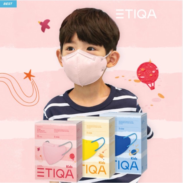 (1ชิ้น)แท้100 หน้ากากเด็ก ETIQA ป้องกันเชื้อโรคและฝุ่น รุ่น AIRWAYS ...