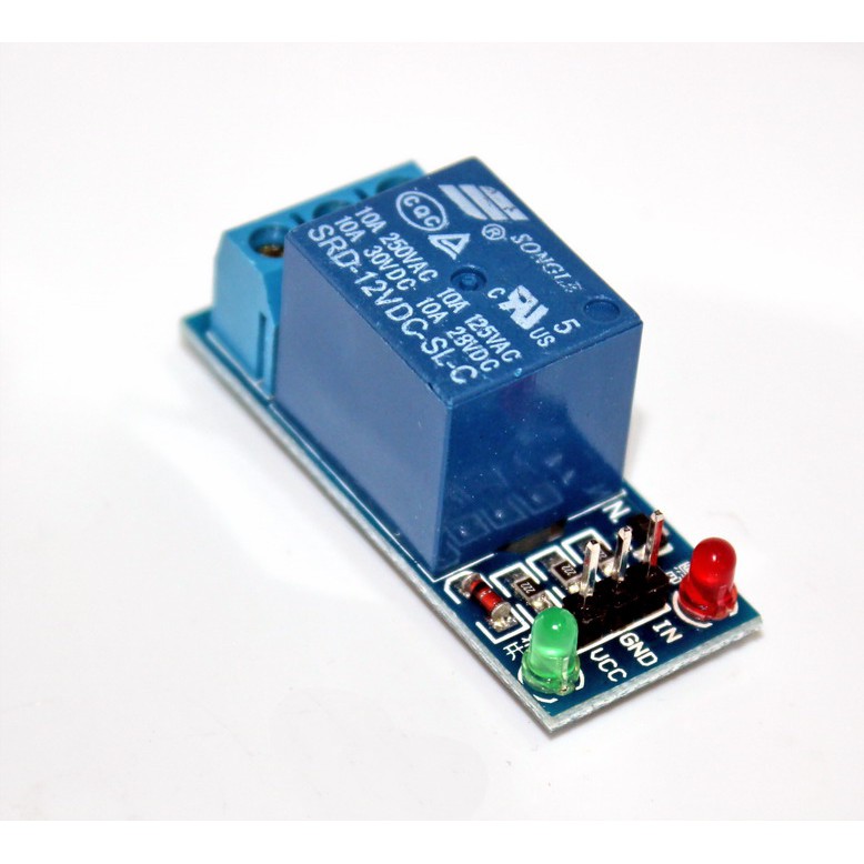 Relay 12V 1 ช่อง แบบ Active Low โมดูล Module 1pcs - tkopgrid - ThaiPick