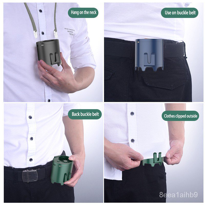 eTxD 4 In 1 USB Charging Portable Outdoor Cooling Fan Mobile Mini Waist ...
