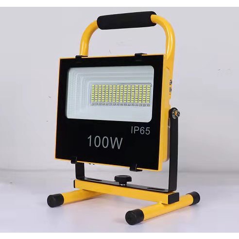 LED SPORT LIGHT 100W BAT สปอร์ตไลท์ แบบมีแบตเตอรี่ในตัว พกพาสะดวก สว่าง ...