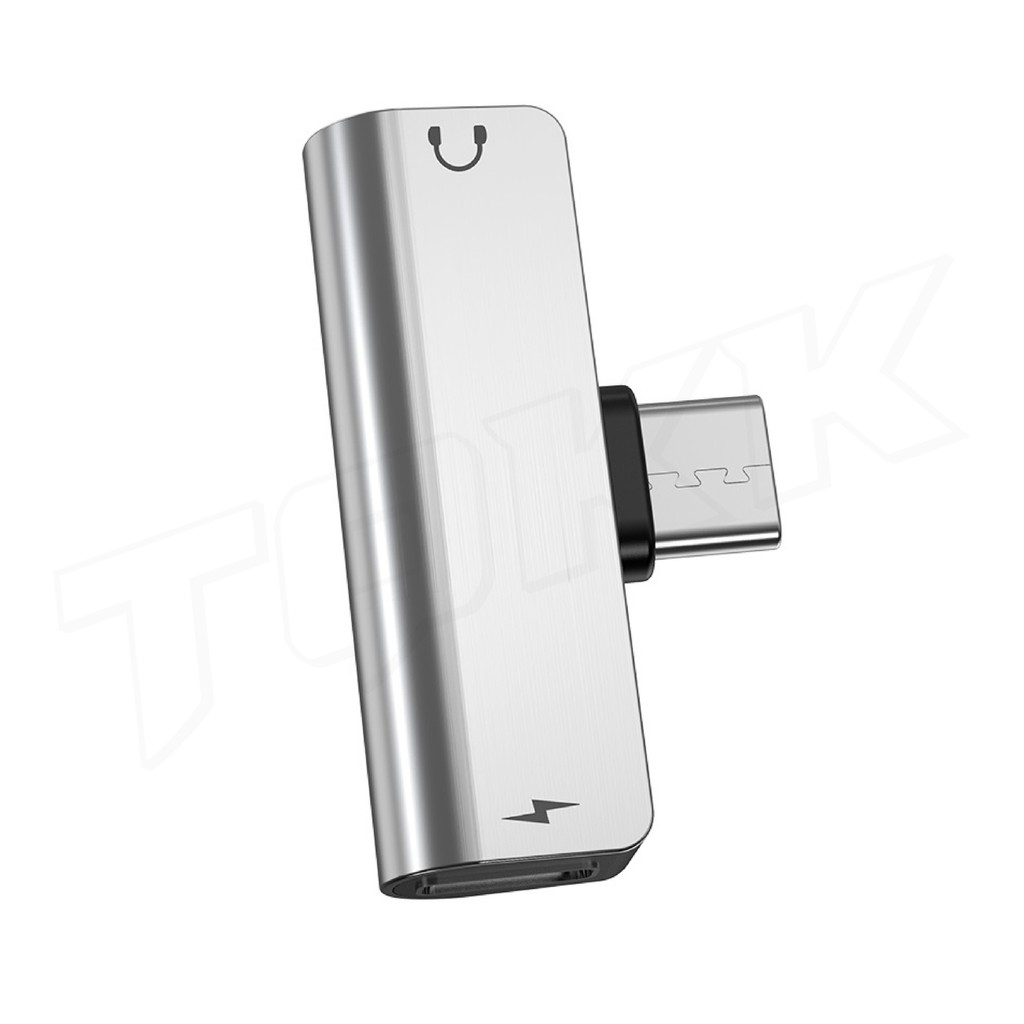 Hoco LS26 Adapter หัวแปลงเสียบชาร์จไฟพร้อมฟังเพลง Type-C to 3.5mm audio ...