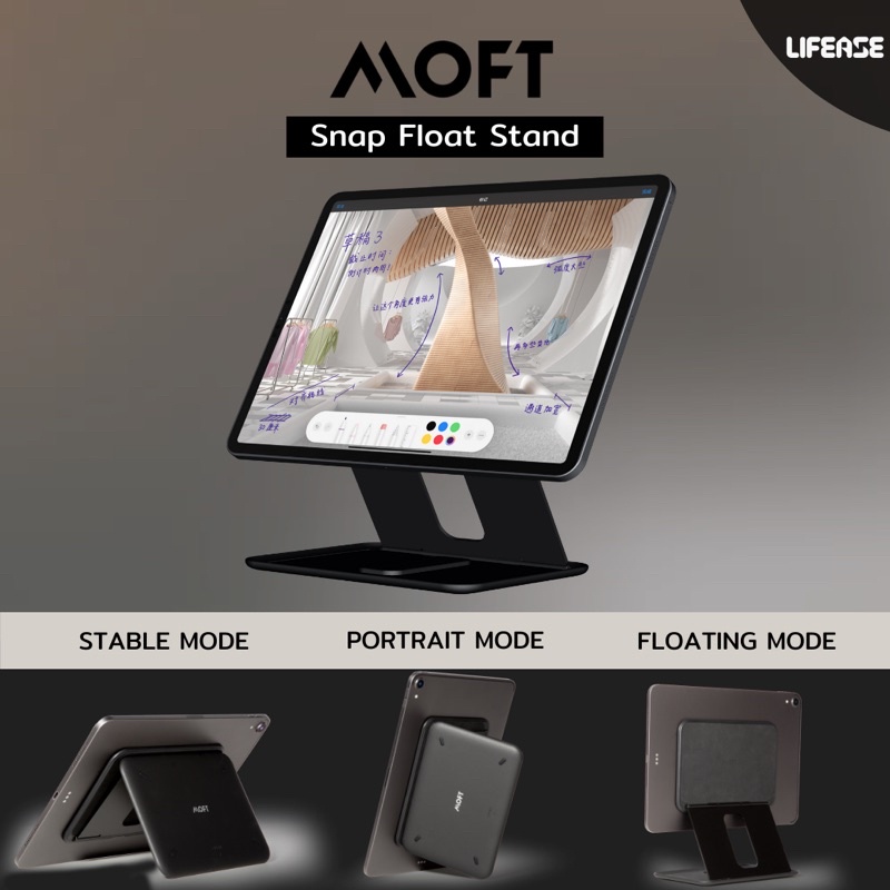 MOFT SNAP ON TABLET เคส IPad ขาตั้งแบบลอยตัว พับเก็บได้ For iPad ทุกรุ่น ตั้งแต่ Gen9ProMini ...