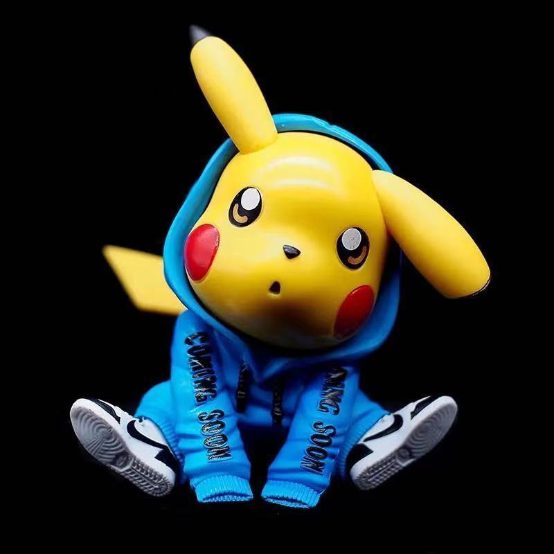 เครื่องประดับรถยนต์ไฟฟ้า Pikachu Nine-Tailed สําหรับตกแต่งภายในรถยนต์ ...