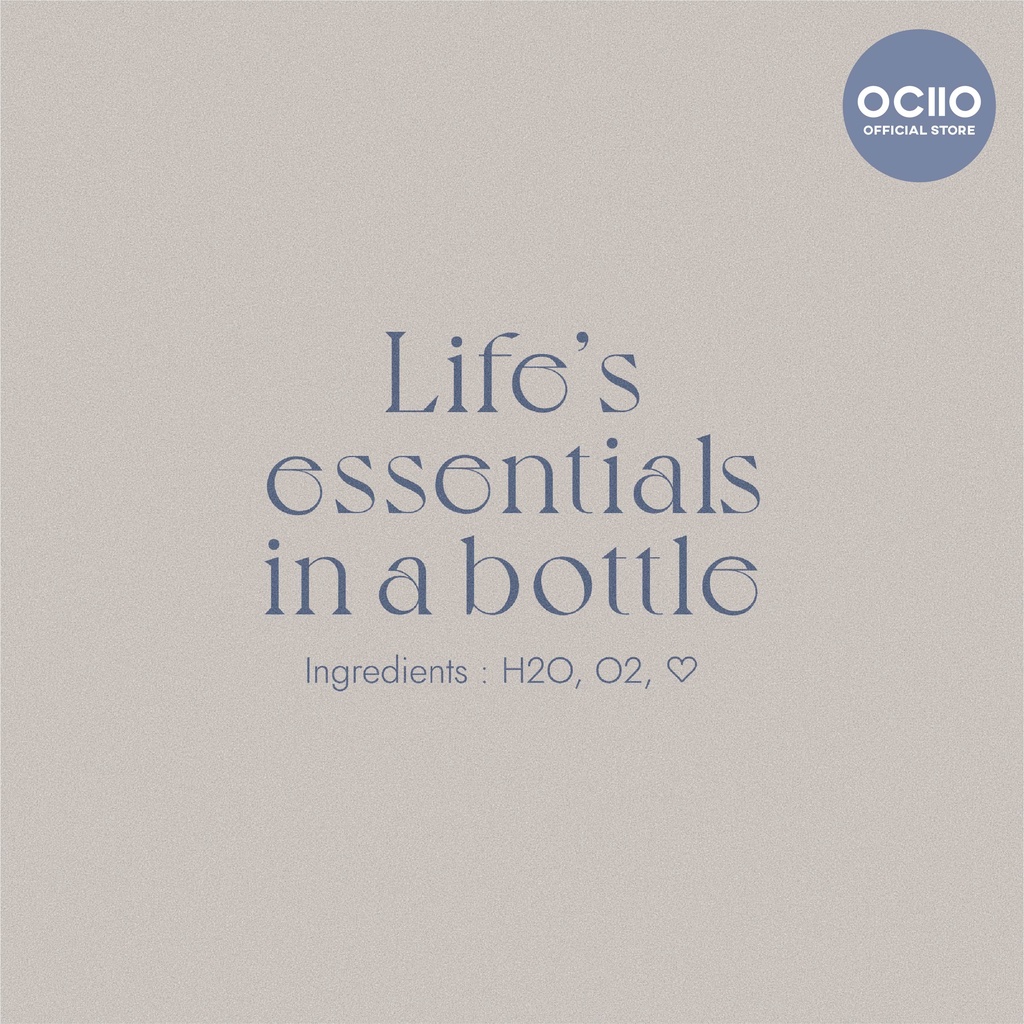 Ociio โอซีโอ น้ำดื่มออกซิเจน 1000 ml (แพ็ค 6 ขวด) - ociiowater - ThaiPick