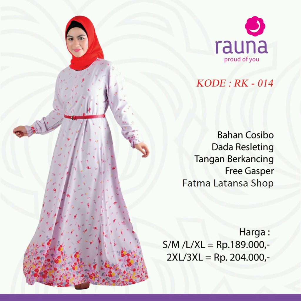 Rauna Robe Rk 014 / Syari เสื้อคลุม / เสื้อคลุม / เสื้อคลุมอินเทรนด์ ...