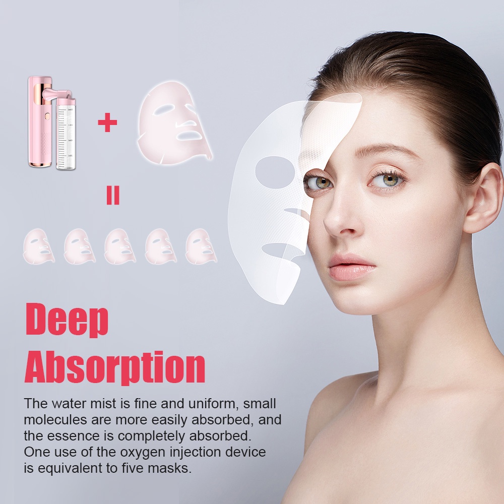 Handheld 80ml Oxygen Injector Facial Moisturizing Airbrush Air ...