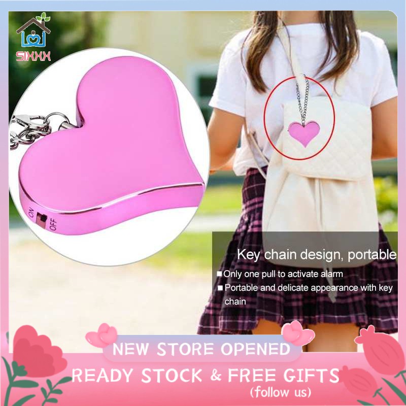 READY STOCK Personal Anti Rape Alarm Keychain 130dB Emergency Defense ...