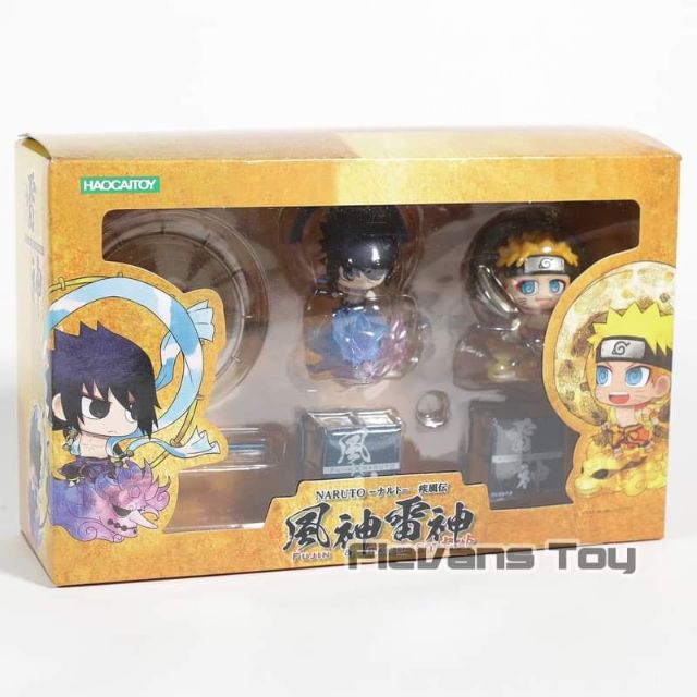 NARUTO Shippuden Fujin Naruto Raijin Sasuke PVC Figures Collectible ...