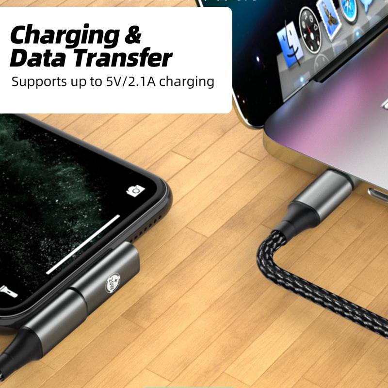 Hdoorlink PD 20W Type-C อะแดปเตอร์ชาร์จเร็ว สําหรับ i-Phone 13 12 11 USB C Female to 8-Pin Male ...