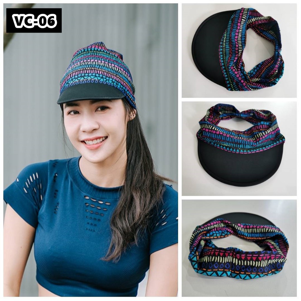 Pack Run Visor หมวกผ้าอเนกประสงค์ (แบบปีกหมวกอ่อนม้วนเก็บได้) - 2b_runner_shop - ThaiPick