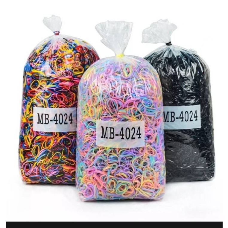 หนังยางรัดผมเส้นกลาง เส้นใหญ่แข็งแรง ยืดหยุ่น ไม่ขาดง่ายรัดผมได้ทั้ง ...