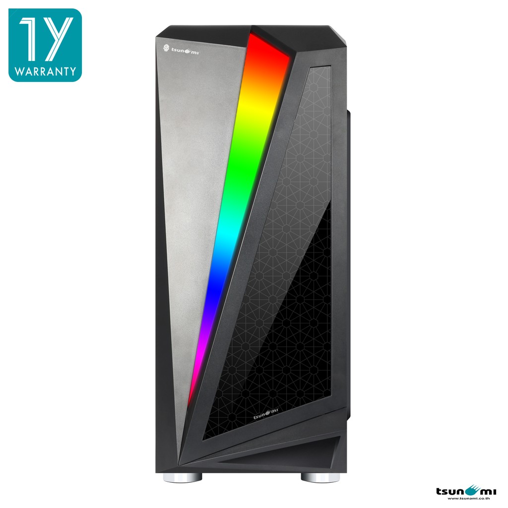เคสคอมพิวเตอร์ Tsunami Galaxy G10 RGB ATX Gaming Case (with Tempered ...