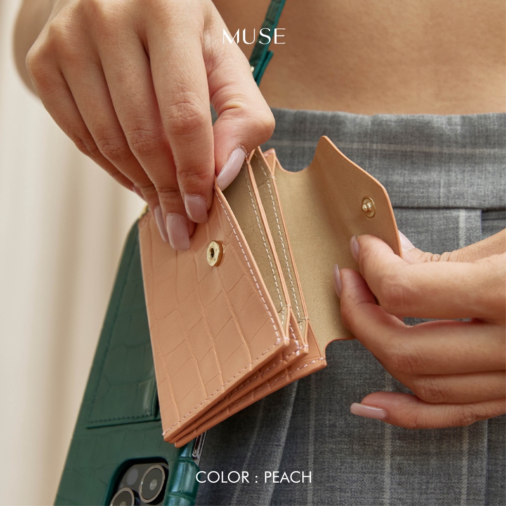 (ใส่โค้ด MMEGA80 ลดเพิ่ม 80.-) MUSE Envelope Card Wallet กระเป๋าใส่บัตร ...