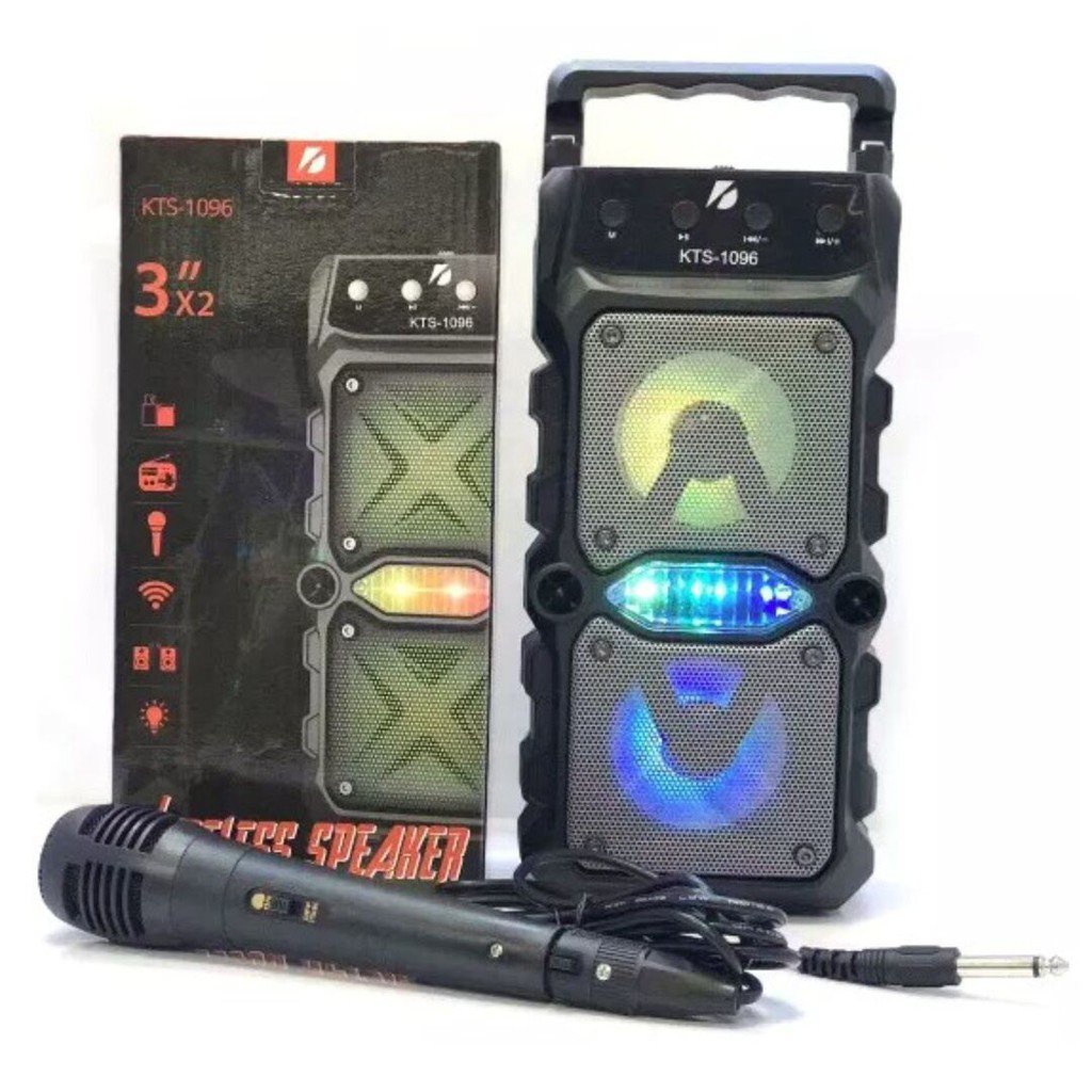GKOM KTS-1096 Wireless Portable Bluetooth Speaker With Led Light ...