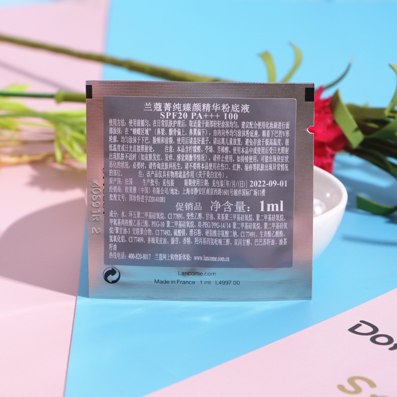 Lancome Jing Pure Essence Essence Liquid Foundationตัวอย่าง1ml * 10ชิ้น ...