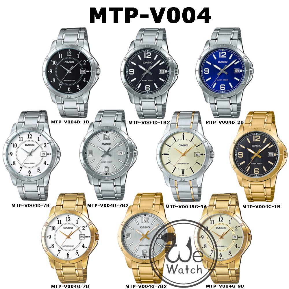 CASIO ของแท้ ????% รุ่น MTP-V004D MTP-V004G MTPV004SG นาฬิกาผู้ชาย วัน ...