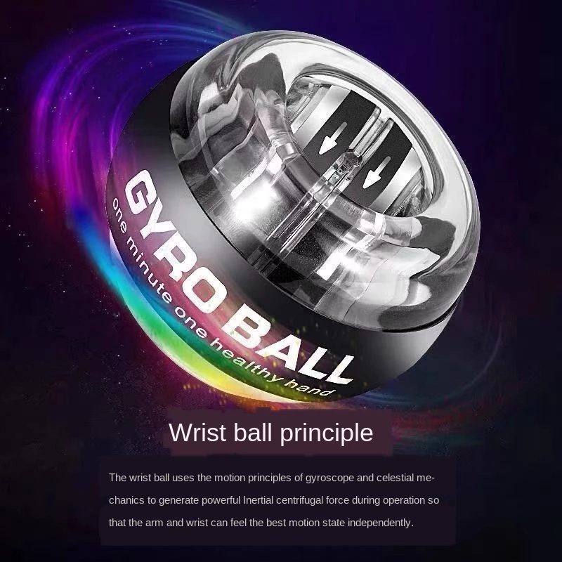 ลอตเตอรี่Colorful Metail Force ower Wrist Ball Gyroscoe Sinning Wrist ...
