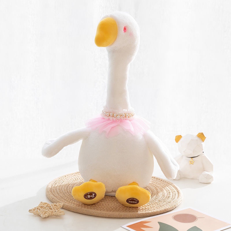 Yabebe ทำซ้ำตุ๊กตาเป็ดเด็กเรียนรู้ที่จะพูดคุยของเล่นตุ๊กตาทารกตุ๊กตาพูดตุ๊กตาเป็ดน้อย ...