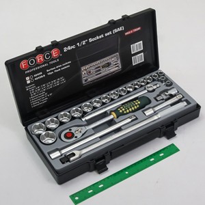 FORCE (ฟอร์ซ)ชุดบ๊อกซ์1/2" 24ชิ้น(นิ้ว) 6PT. ถนอมมุม(F131-4243S) | Shopee Thailand