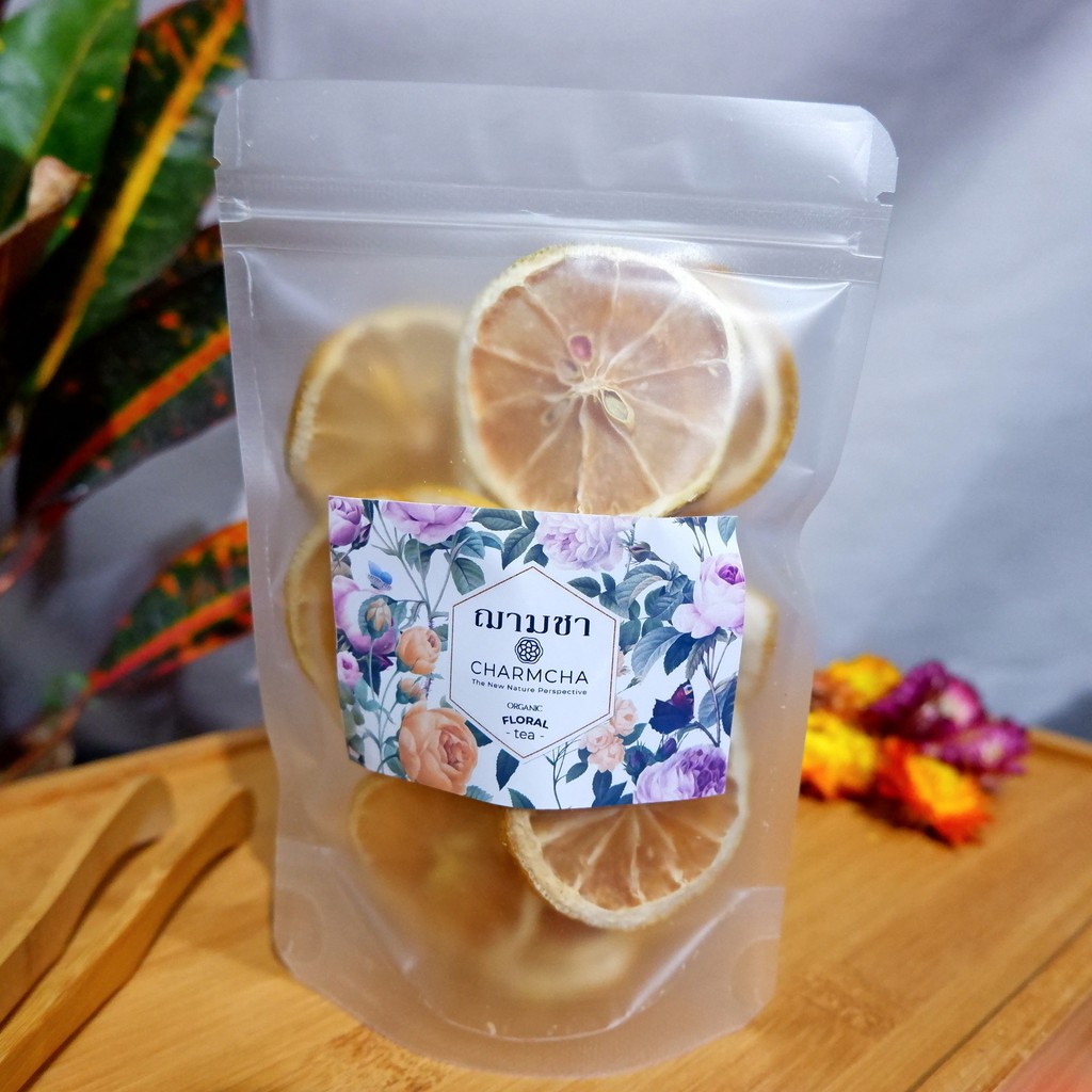 มะนาวอบแห้ง (Dried Lemon Tea) มะนาวสไลด์ เลม่อน ผสมชาดอกไม้หรือชงทาน ...