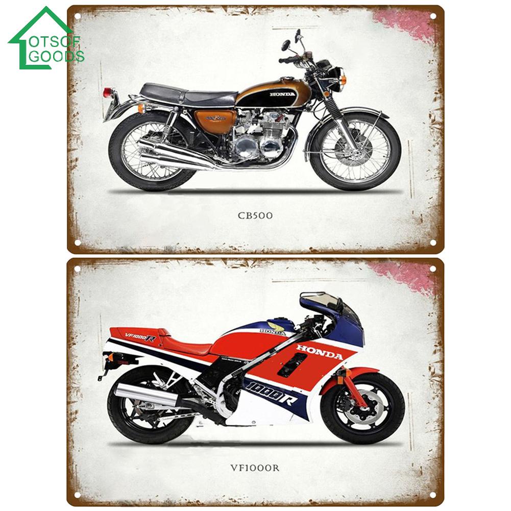 LOTSOFGOODS☆ Vintage Motorcycle Plate Vintage Metal Signs Tin Signs ...
