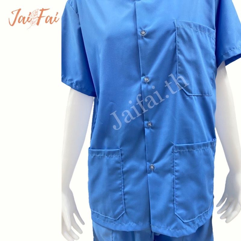 ชุดสปา ชุดนวด ชุดผู้ป่วย (เสื้อกุยเฮงผ้าโทเรกางเกงโทเรเอวยางยืดขา5ส่วน ...