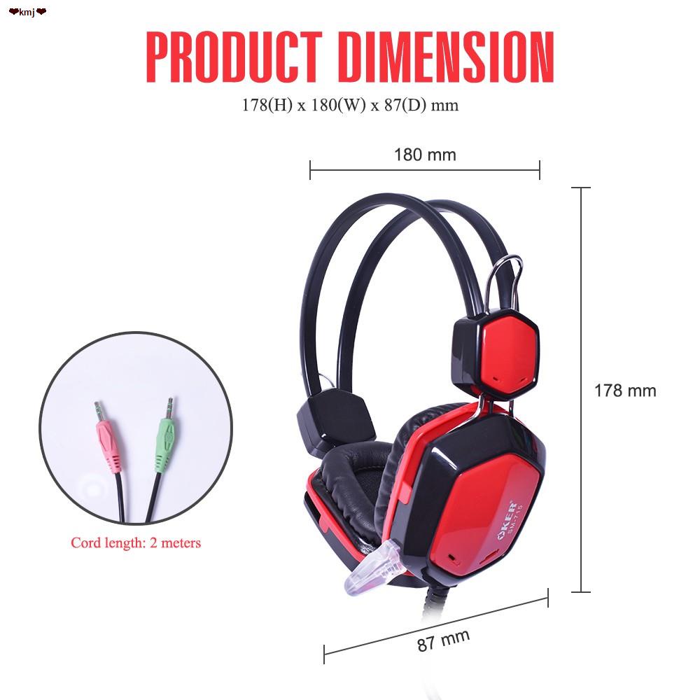พร้อมส่งในไทยส่งเร็ว OKER SM-712 SM-715 Gaming Headphone หูฟังโอเคอร์ ครอบหู เล่นเกมส์ ทำงาน ฟัง ...
