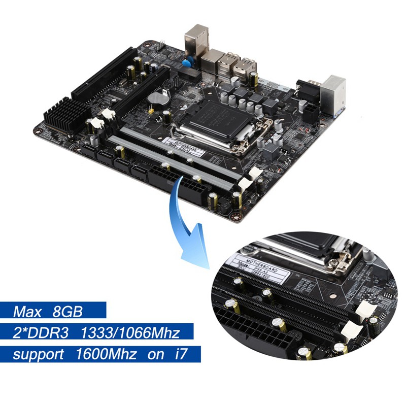 P57 P 55 P Lga 1156 8 Gb 2 X Ddr 3 1333 1066 Mhz Usb 2 . 0 อุปกรณ์เสริมสําหรับคอมพิวเตอร์ ...