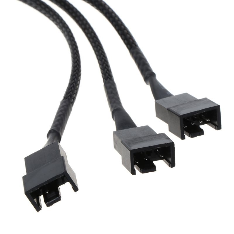 สายเคเบิ้ล30 . 4 Pin To 3 Ways Y Splitter เคเบิ้ลพัดลม 4 Pin To 3x4 Pin ...