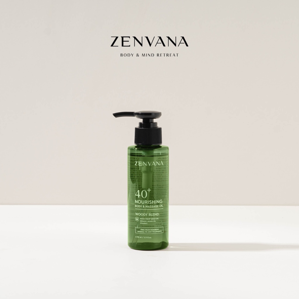 ZENVANA 40 Nourishing Body Oil Massage Oil - Woody Blend ออยล์บำรุงผิว ...
