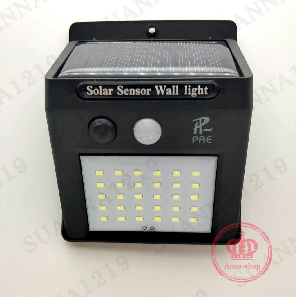 ZONE SHOP อุปกรณ์ให้แสงสว่าง 30LED 3 โหมดไฟโซล่าเซลล์ ไฟติดผนัง Solar ...