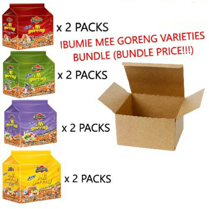 IBUMIE MEE GORENG VARIETIES 8 PACKS | Shopee Thailand