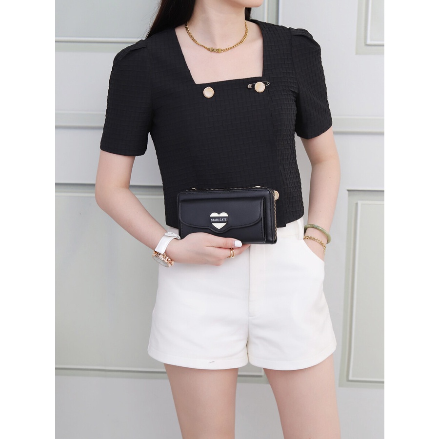 พร้อมส่ง กระเป๋าสตางค์แฟชั้นผู้หญิง STARCATE-S101 กระเป๋าตังค์ ใบยาว กระเป๋าเงิน มีสะพายข้าง ได้ ...