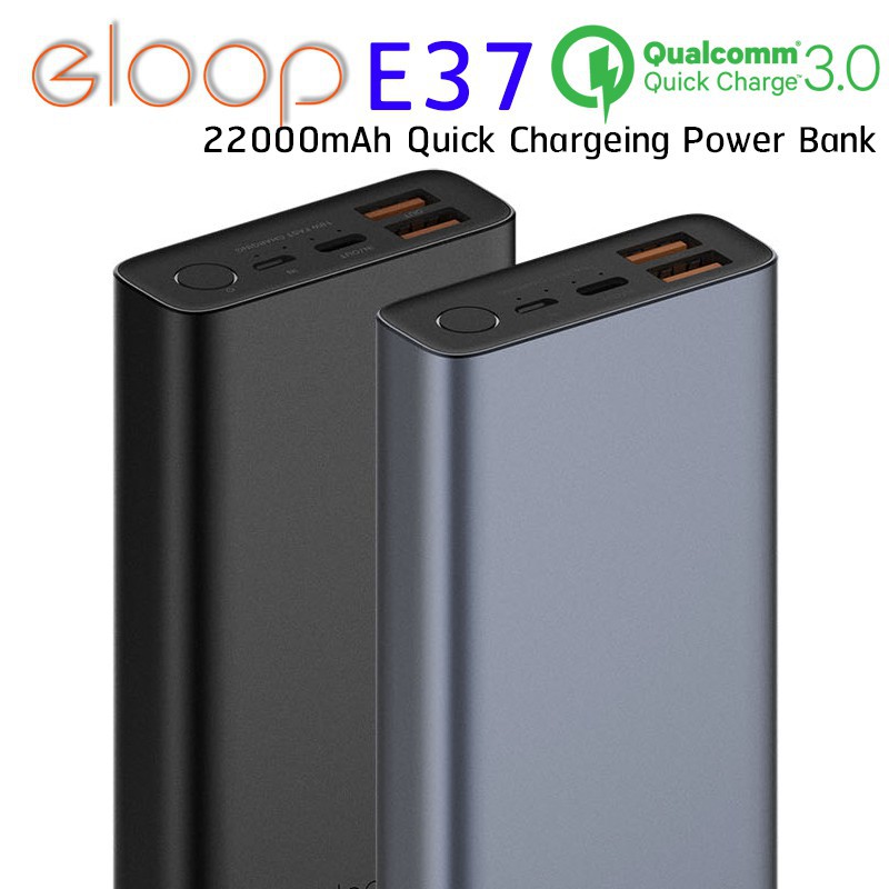 Eloop E37 Quick Charge แบตสำรอง PowerBank 22000mAh รองรับ QC3.0 PD ...