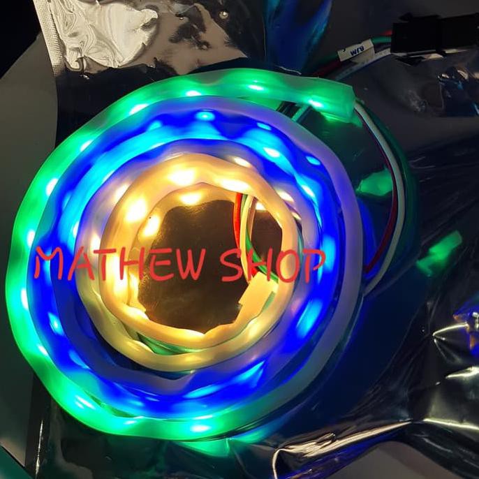 Star 150CM 24V RGB Rainbow ไฟ LED สีรุ้งสําหรับติดรถยนต์รถบรรทุก / ไฟ ...