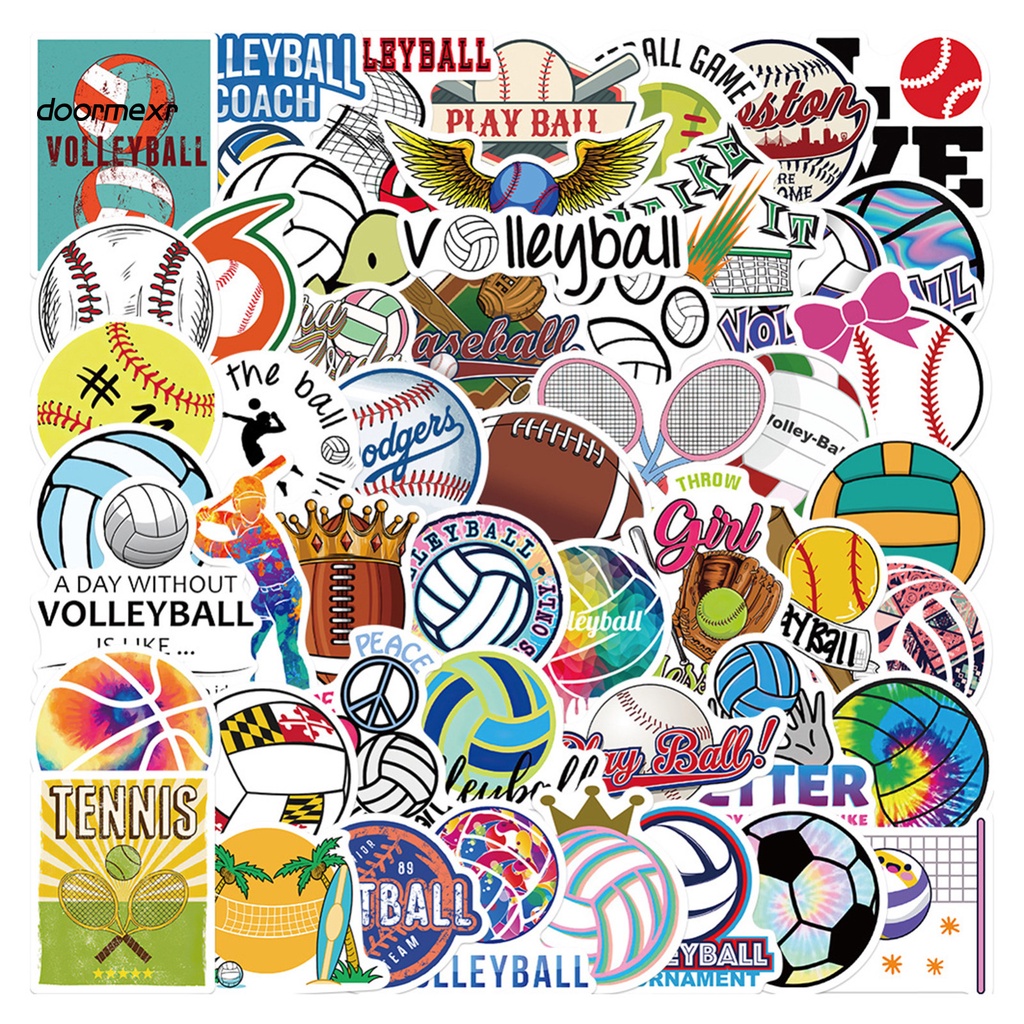 Doon สติ๊กเกอร์ลายการ์ตูน Ball Topic สําหรับติดตกแต่งแล็ปท็อป ...