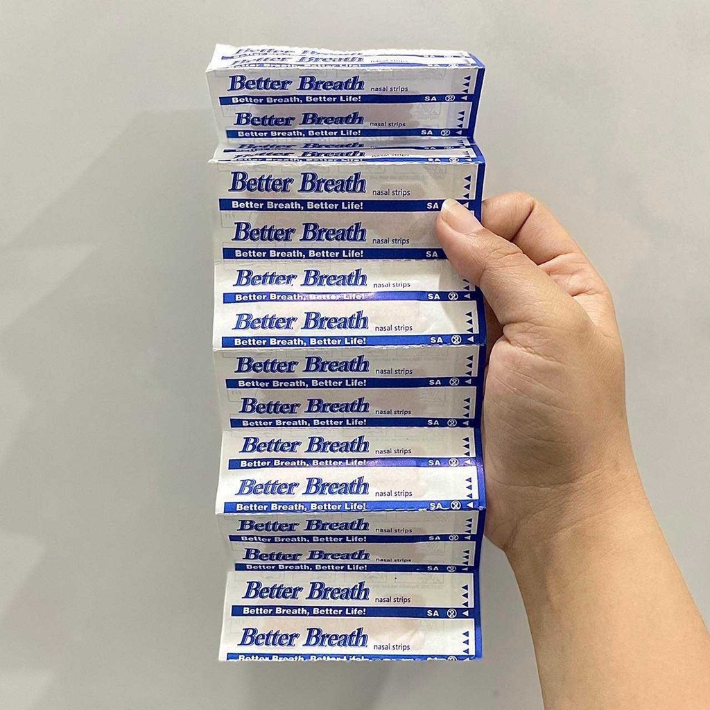 แผ่นแปะจมูก Better Breath พลาสเตอร์หายใจสะดวก แก้ภูมิแพ้ แก้นอนกรน ...