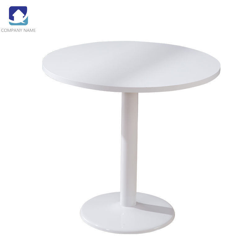 White Small Round Table Reception Round Table For Leisure Exhibition ...