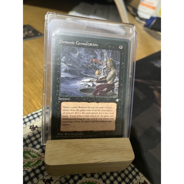 การ์ด MTG Demonic Consultation Commander Magic the gathering ice age ...