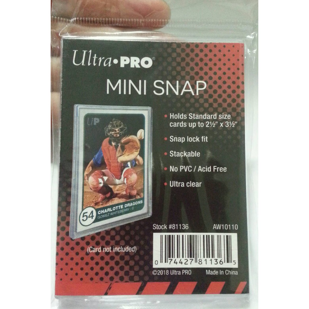 กรอบพลาสติกใส่การ์ด Ultra Pro Mini Snap/ Recessed Snap - kayco - ThaiPick